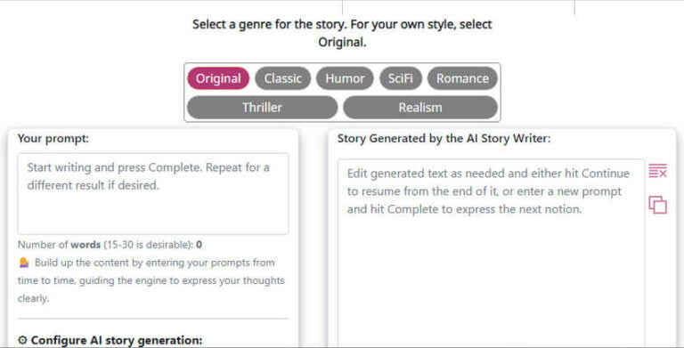 21 Best AI Story Generators for Writing Automation