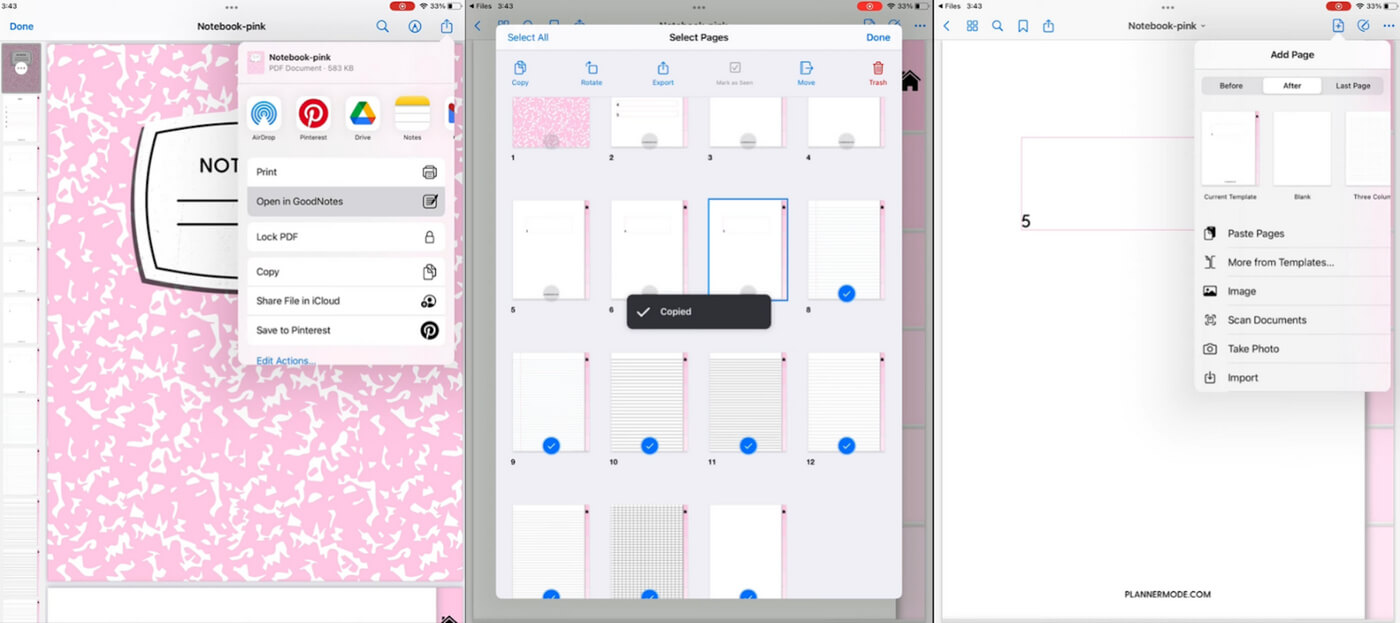 How to Copy and Paste Pages in GoodNotes – Motricialy